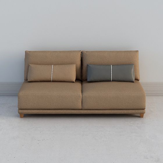Modern Minimalist Low-Poly Sofa 3D model