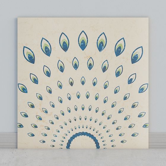 Peacock Wings 3D model - Low Poly Design