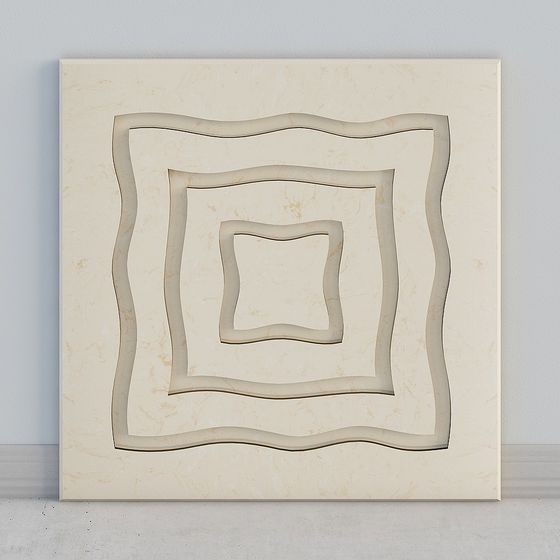 Elegant Low-Polygon 3D Model with Marble Texture