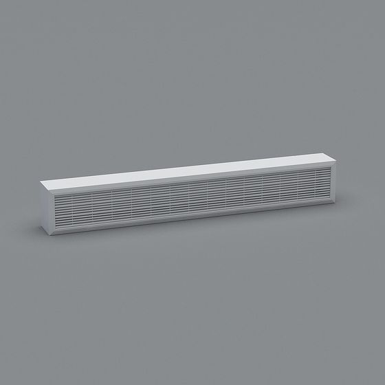 Minimalist Wall-Mounted Radiator 3D model