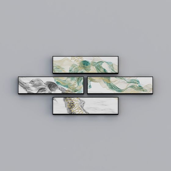 Luminescent Frame 3D model for Modern Design