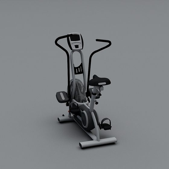 Modern Low-Poly Exercise Bike 3D model