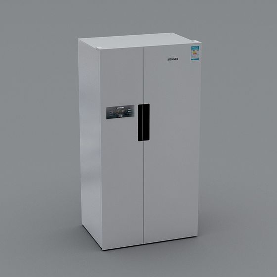 Stylish Siemens Refrigerator 3D Model for Contemporary Designs