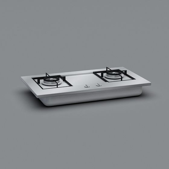 Sleek Gas Stove 3D Model for Modern Kitchens