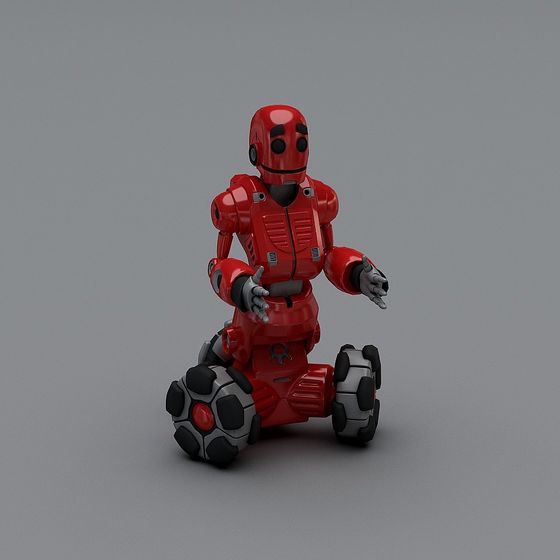 Futuristic Low-Poly Robot 3D Model