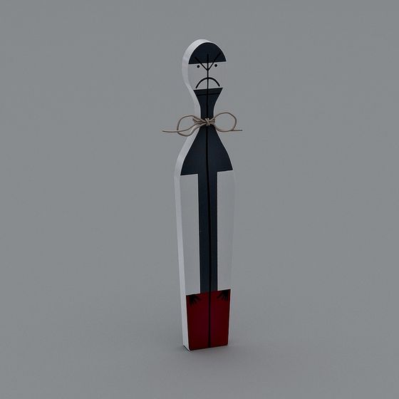 Abstract Human Figure 3D Model - Low Poly Design