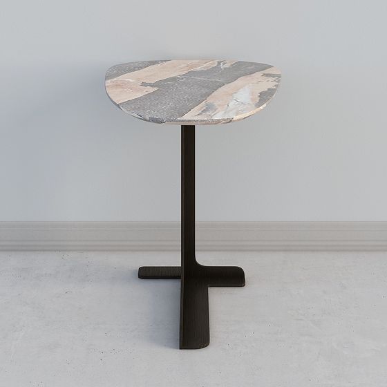 Stylish Minimalist Side Table 3D model