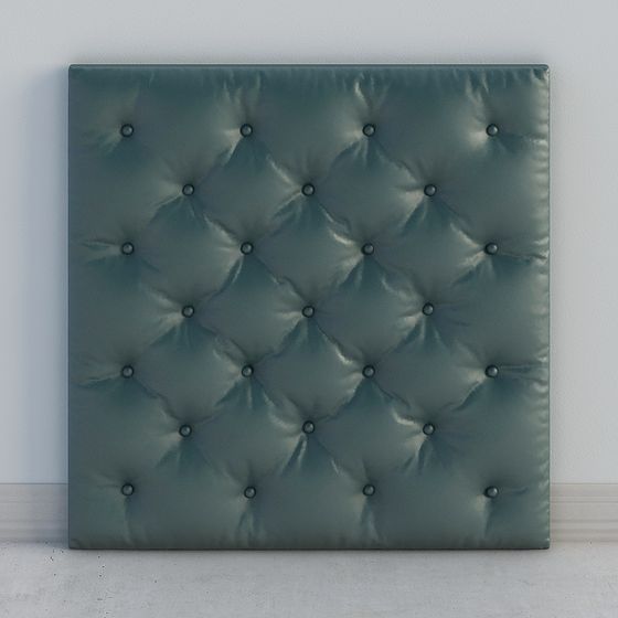Stylish Low-Polygon Headboard 3D model for Modern Interiors