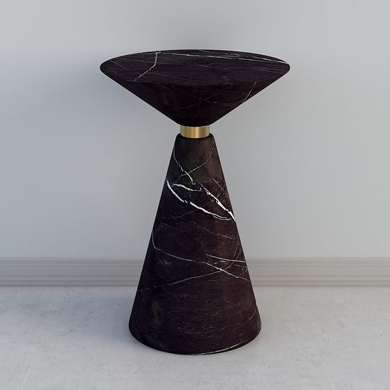 Marble Cone Side Table 3D model