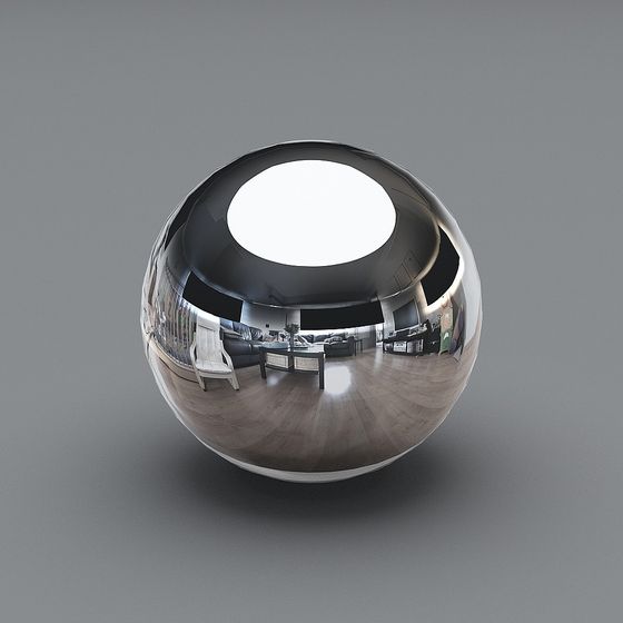 Mirror Sphere 3D Model for Creative Projects