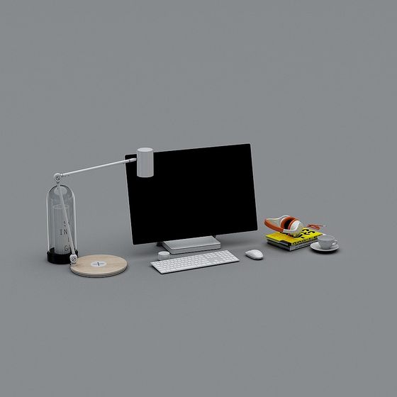 Minimalist Office Desk 3D model