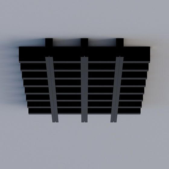 Industrial Style Louvers 3D Model – Low-Poly Urban Design