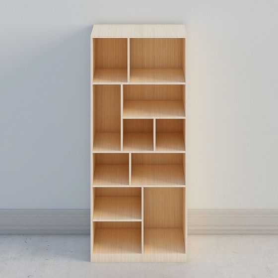 Modular Bookshelf 3D model