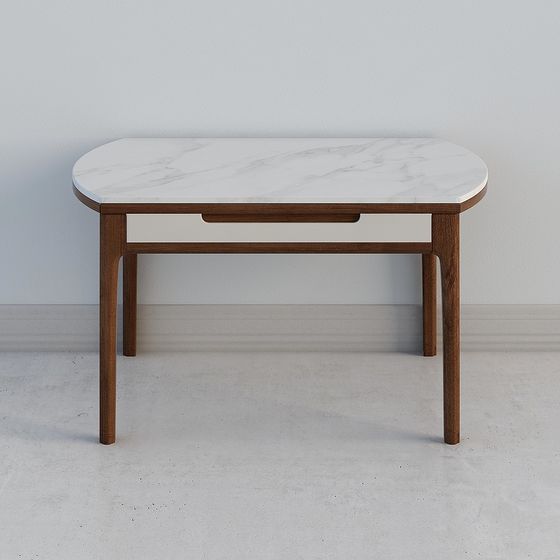 Elegant Marble Dining Table 3D model