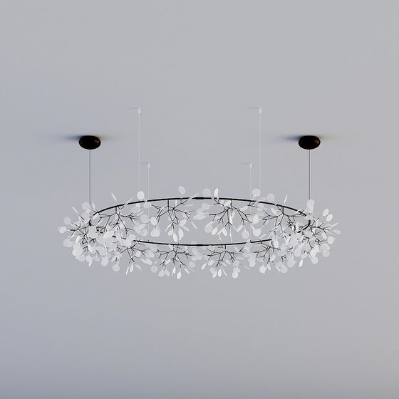 Lush Branches Chandelier 3D model