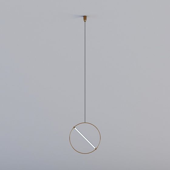 Suspended Ring Light 3D model