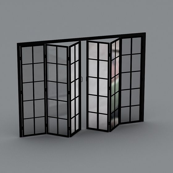 Glass Folding Screen 3D Model