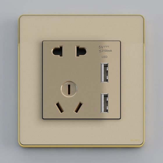 Luxurious Multifunctional Socket 3D model