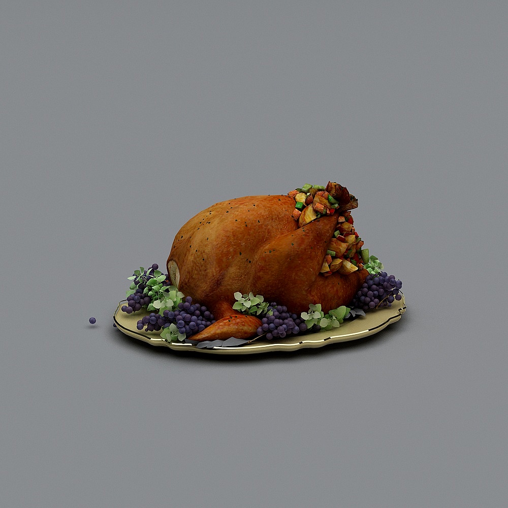 Turkey 3D Model – Lifelike, Detailed and Perfect for Festive Scenes