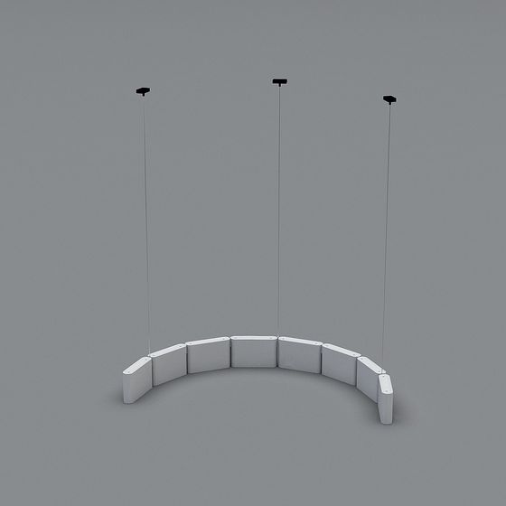 Suspended Stage 3D model with Low Poly Design