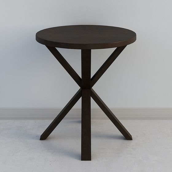Stylish Round Table 3D model for Modern Aesthetics