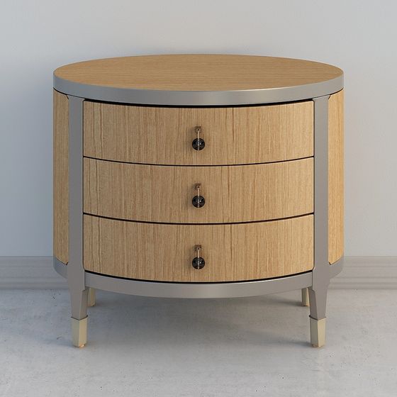 Elegant Round Cabinet 3D model