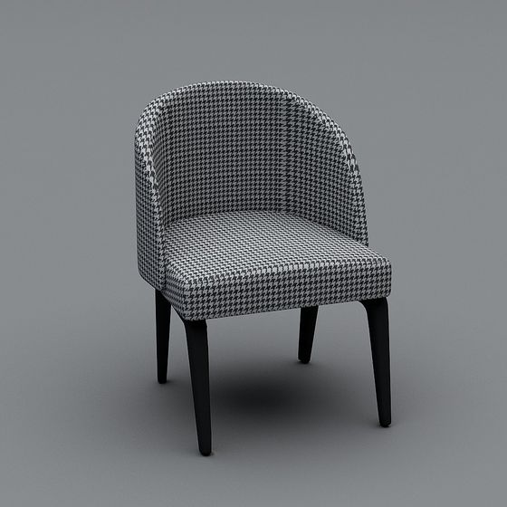 Stylish Low-Poly Chair 3D model