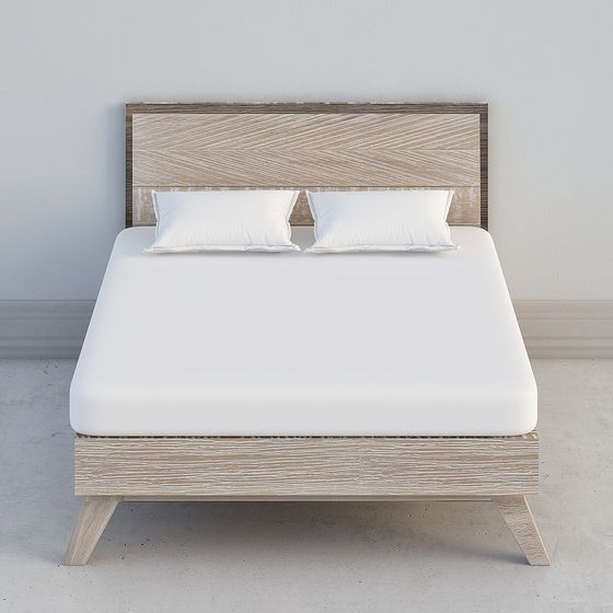 Modern Minimalist Bed Frame 3D model