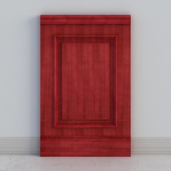 Red Velvet Door 3D model