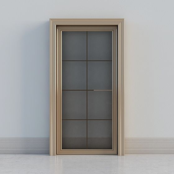 Stunning Glass Door 3D model for Modern Interiors