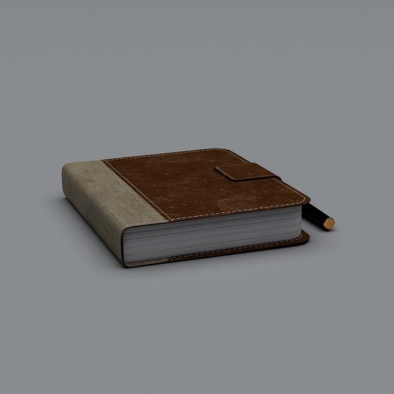 Vintage Diary 3D model