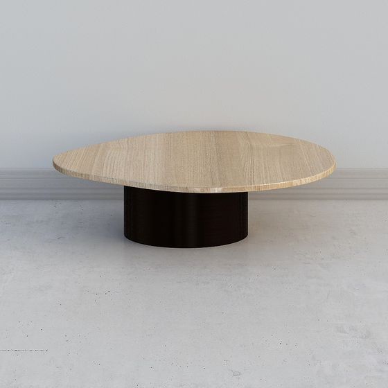 Low-Poly Round Table Design 3D model