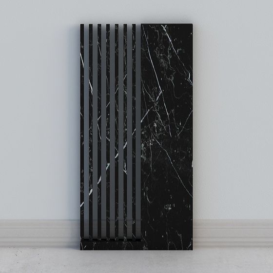 Luxury Marble Radiator 3D Model – Black Marble Texture