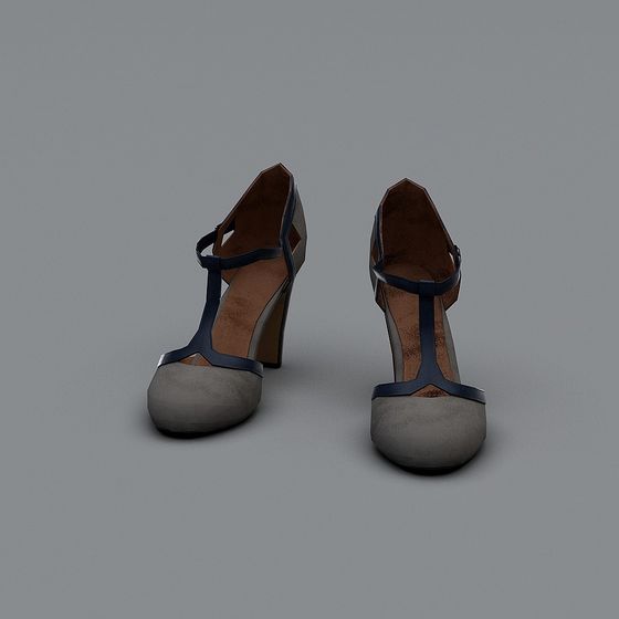 Vintage High Heels 3D model for Creative Projects