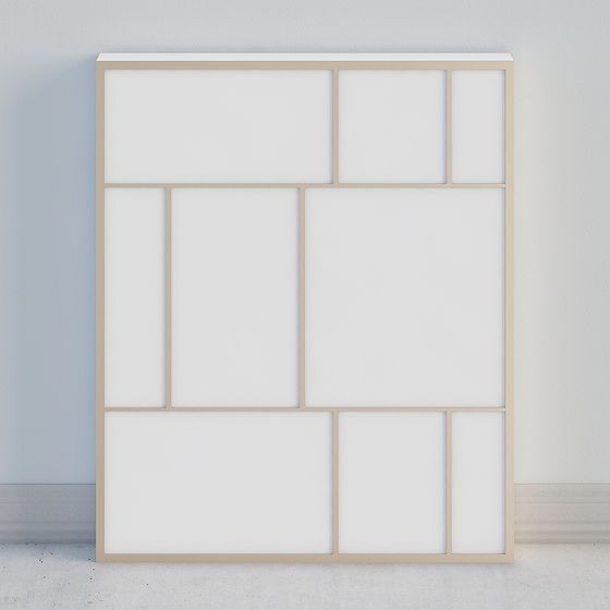 Modular Screen 3D model for Modern Minimalist Spaces