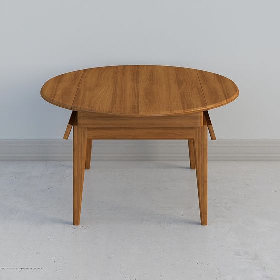 Stylish Expandable Round Table 3D model