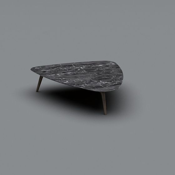 Elegant Low-Poly Coffee Table 3D model