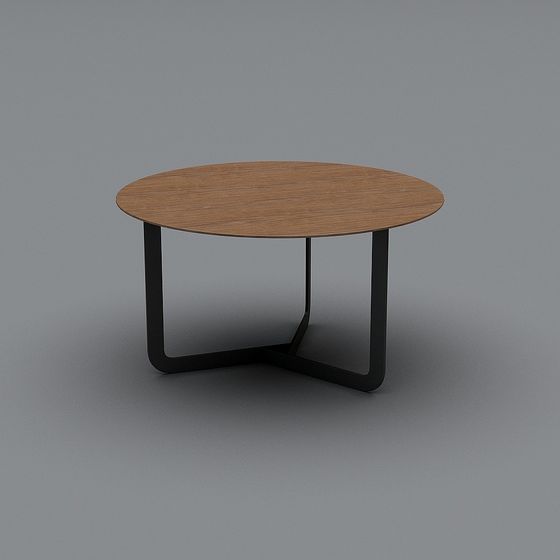 Stylish Low-Poly Round Table 3D Model – Modern Minimalism