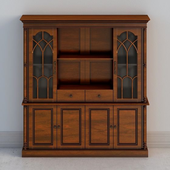 Elegant Vintage Style 3D Cabinet Model