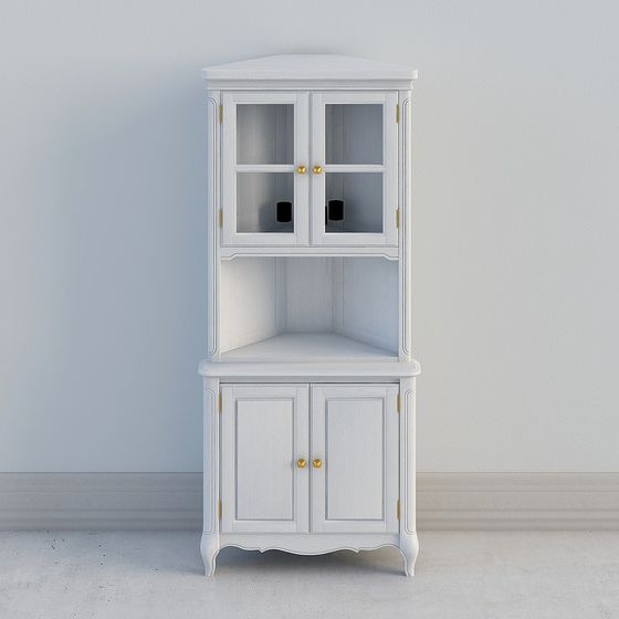 Retro Corner Cabinet 3D model