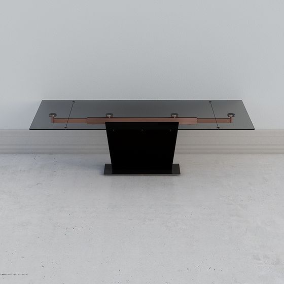 Modern Suspended Glass Table 3D model