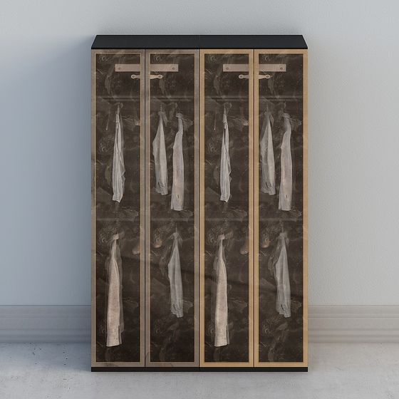 Marble Wardrobe 3D model for Modern Interiors
