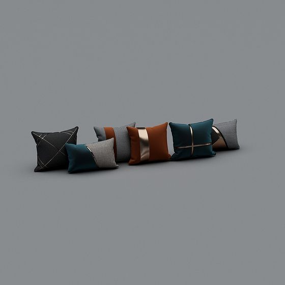 Cozy Cushions 3D model for Modern Interiors