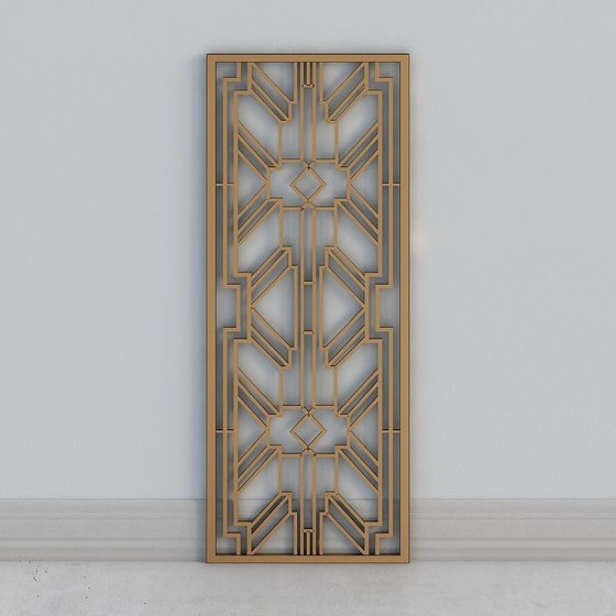 Art Deco Screen 3D model