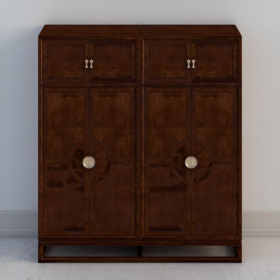 Retro Style Storage Cabinet 3D model