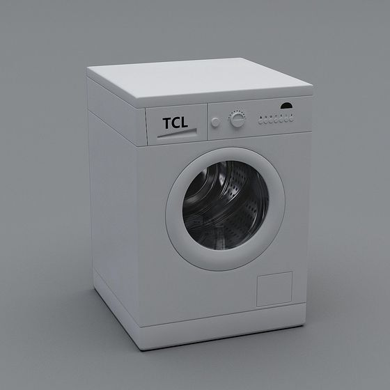 High-Detail TCL Washing Machine 3D model