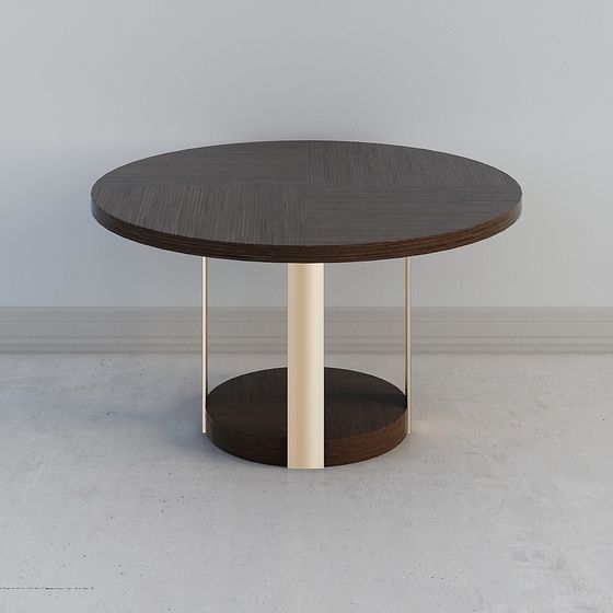 Low-Poly Round Table 3D Model Design