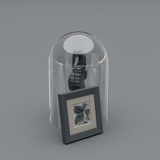 Glass Dome Art 3D Model