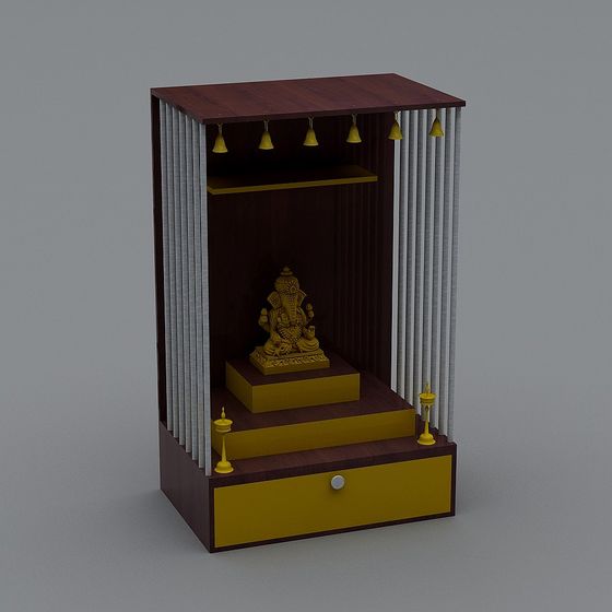Traditional Indian Altar 3D model