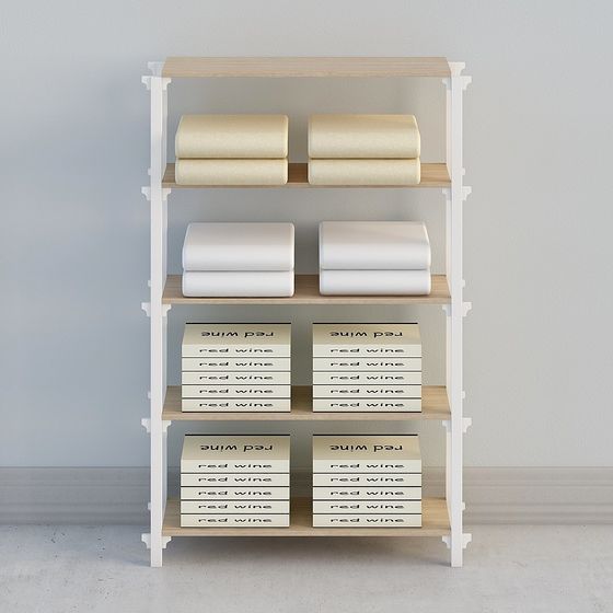 Minimalist Storage Shelf 3D model